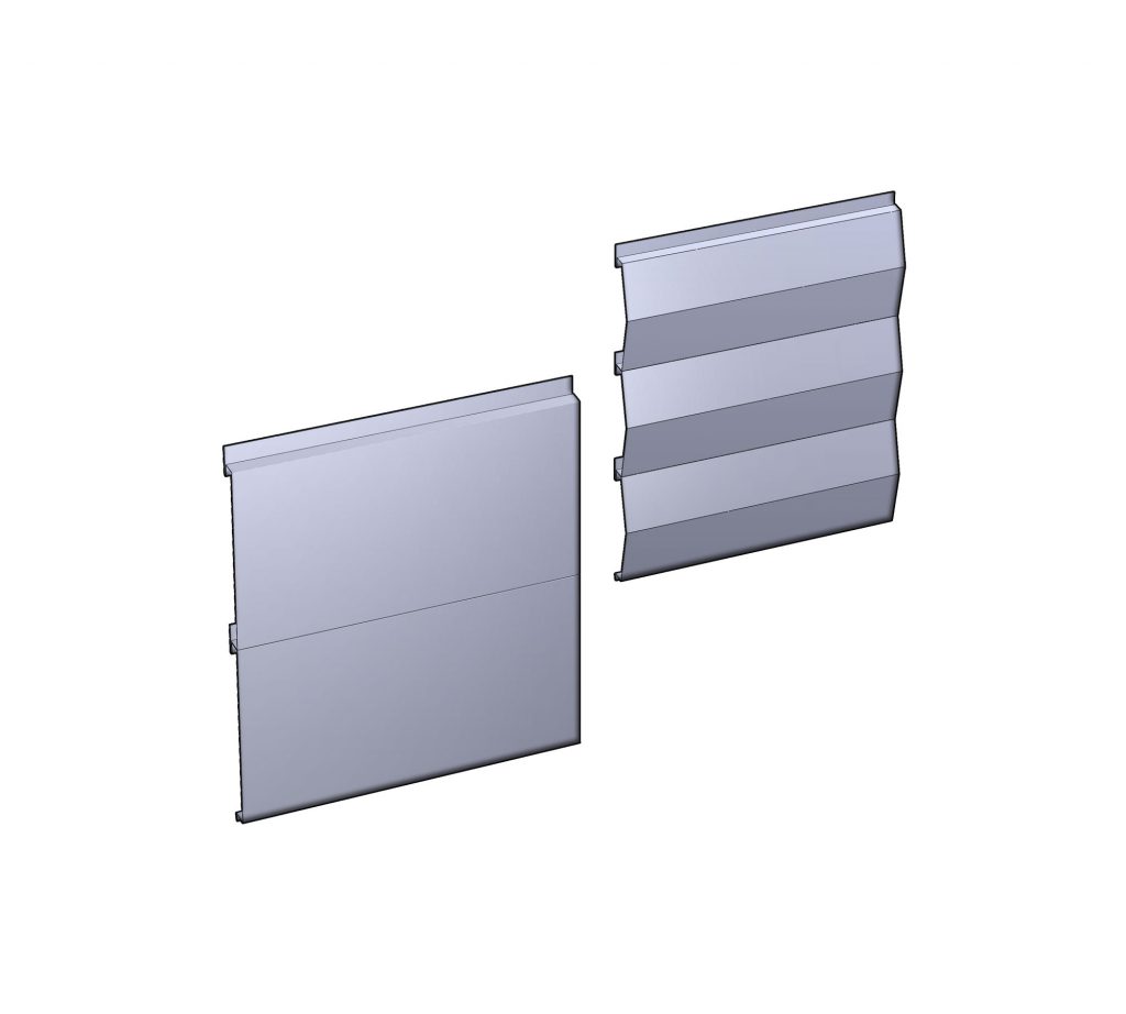 les Lames de façade metalliques - Porte SAS